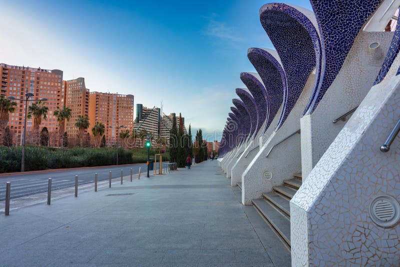 Beautiful Cityscape of Valencia at Sunset. Spain Stock Photo - Image of ...