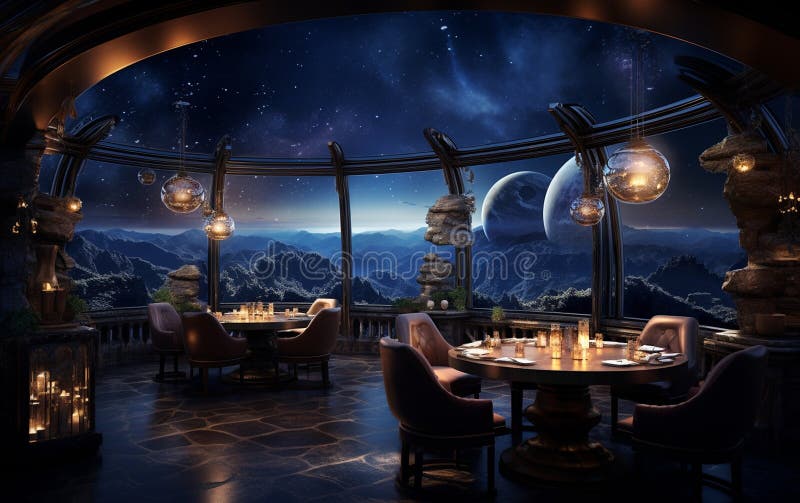 "Beautiful Classic Fine Dining Restaurant "generative Ai Stock ...