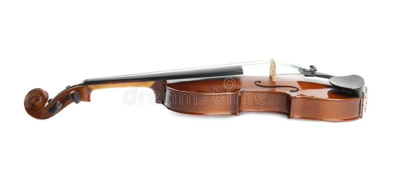 Beautiful Classic Violin Isolated. Musical Instrument Stock Photo ...