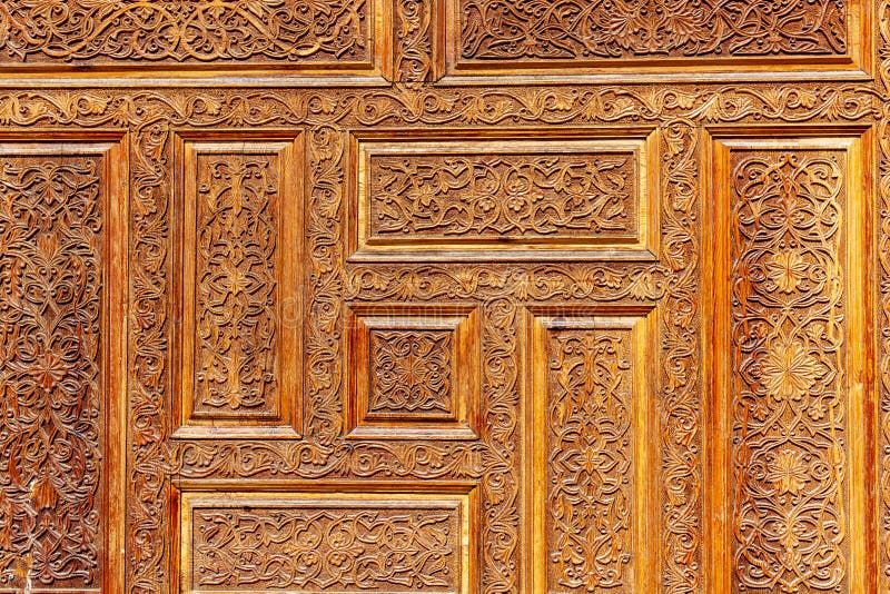 Arabic wood carving stock photo. Image of decoration - 127123478