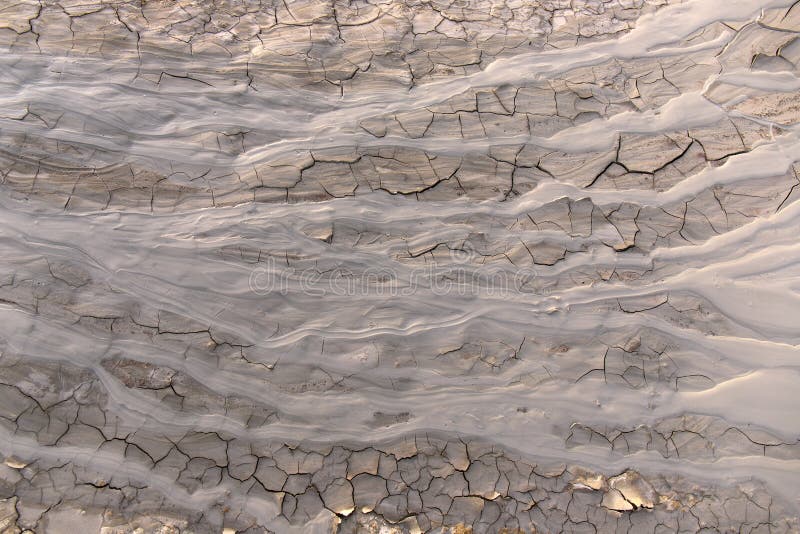 Beautiful Clay Structure of a Mud Volcano Stock Image - Image of gray ...