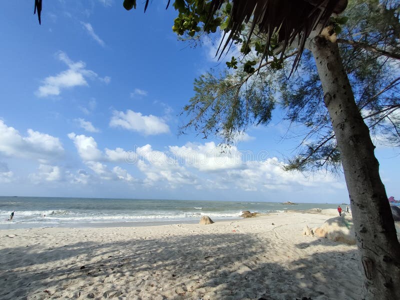 Beautiful and Clean Beach a Pleasant Vacation Spot Stock Image - Image ...