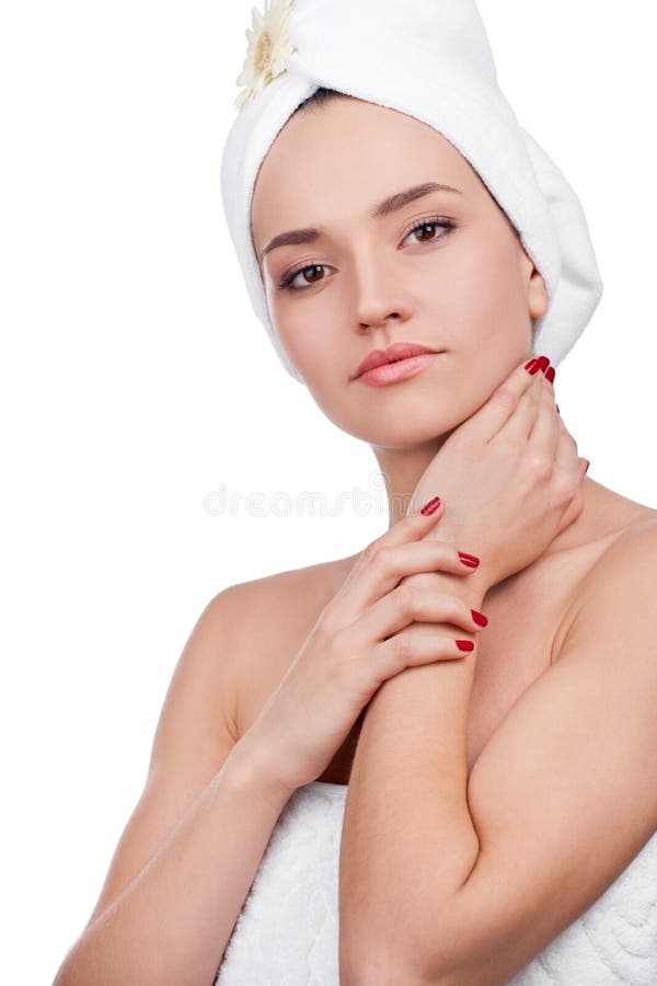 Beautiful clean face stock image. Image of model, happy - 22678015