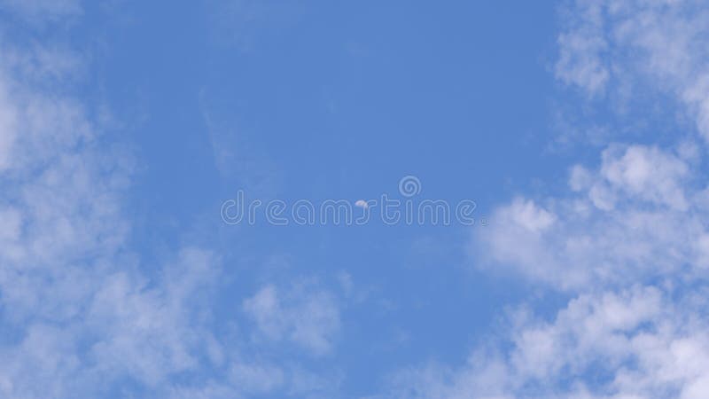 Noon Moon stock photo. Image of nature, space, moon - 147802180