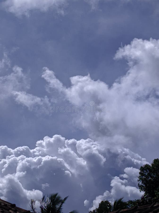 Beautiful Clear Clouds and Sky during the Day Stock Photo - Image of ...