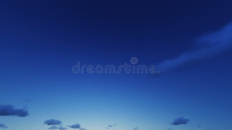 Beautiful Clear Night Sky, the Clouds are Good. Stock Illustration ...