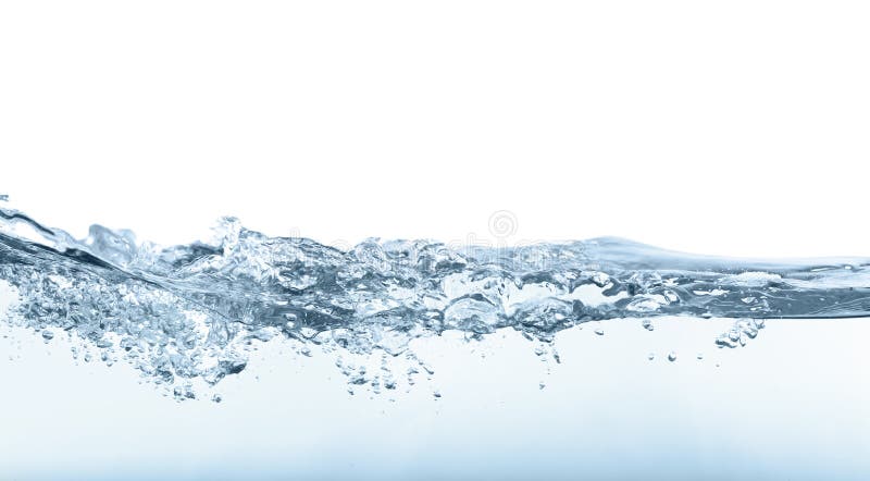 Beautiful Clear Water Splash Isolated Stock Image - Image of moisture ...