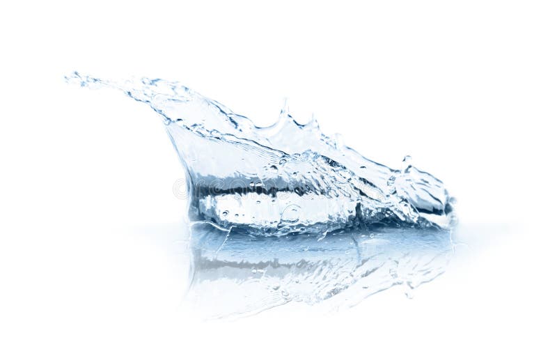 Beautiful Clear Water Splash Isolated Stock Image - Image of moisture ...