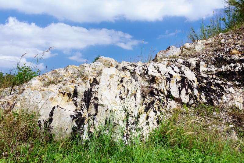Beautiful Cliff with Blue Sky Stock Photo - Image of mountain, danger ...