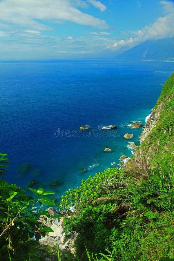 Beautiful Cliff and Beach with Ocean in Bali, Aerial View of Melasti ...