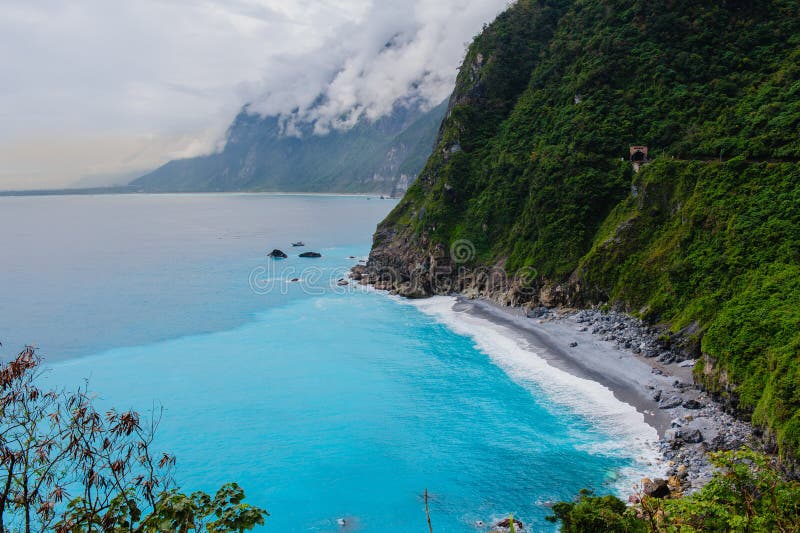 Beautiful Cliff and Beach with Ocean in Bali, Aerial View of Melasti ...