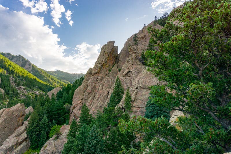 Boulder on a cliff stock image. Image of waves, beach - 5166745