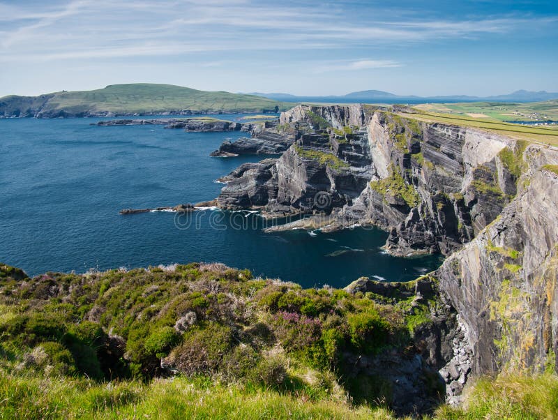 View To Cliff of Kerry Near Portmagee in Ireland Stock Image - Image of ...