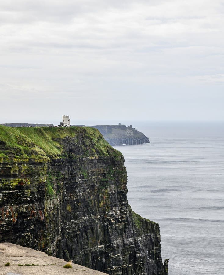 Beautiful Cliffs of Moher Along the Coast of Ireland Stock Image ...