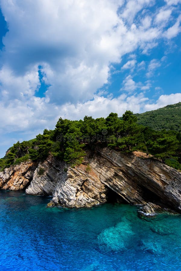 Beautiful Cliffs by the Sea Stock Photo - Image of holiday, vertical ...