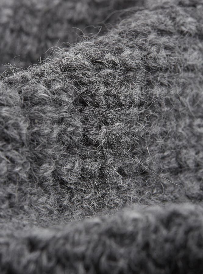 Textile Wool Close-up, Macro Photography with Volumes Stock Image ...