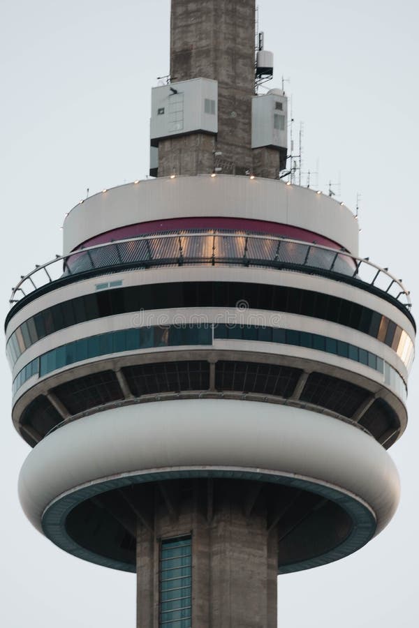 Beautiful Closeup of a Main Pod of the CN Tower Editorial Stock Photo ...