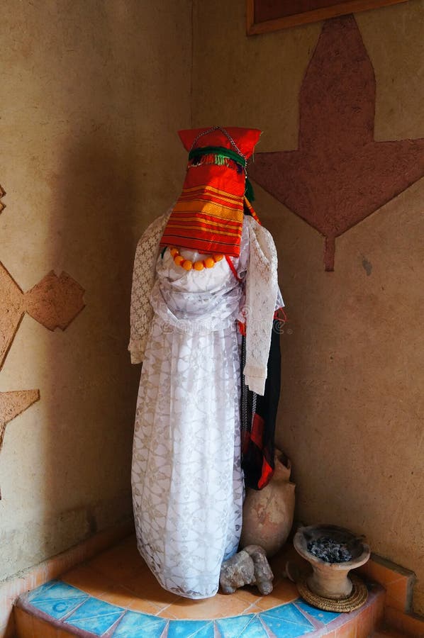 Beautiful Clothes for Woman in Sahara Stock Photo - Image of islam ...