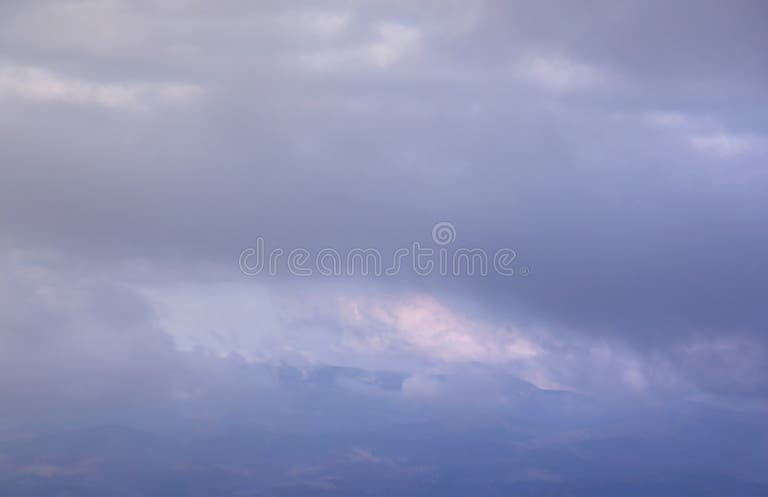 Beautiful Cloud Formations in the Sky with Sunlight Behind. White Clouds on Dramatic Blue Sky ...