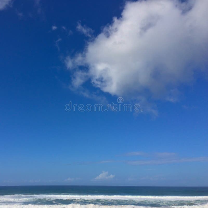 Beautiful Cloud Over the Ocean, Seascape Stock Photo - Image of ocean ...