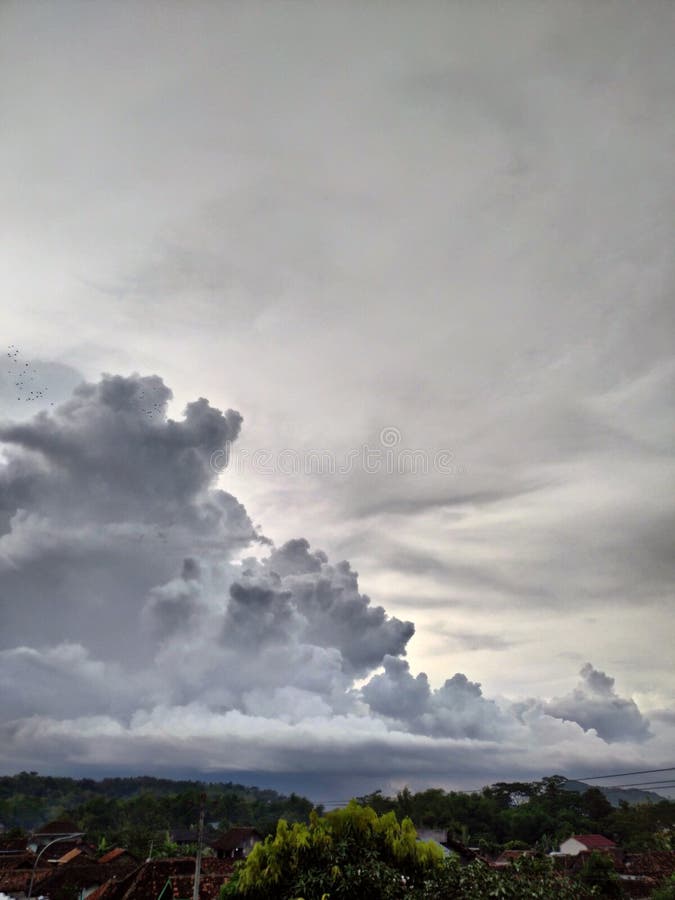Beautiful Cloud Scenery from Th Sky Stock Image - Image of sunset ...