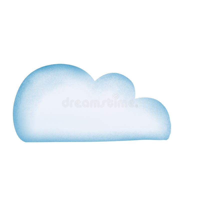 Beautiful Cloud Symbol Icon Drawing Stock Image - Image of element ...