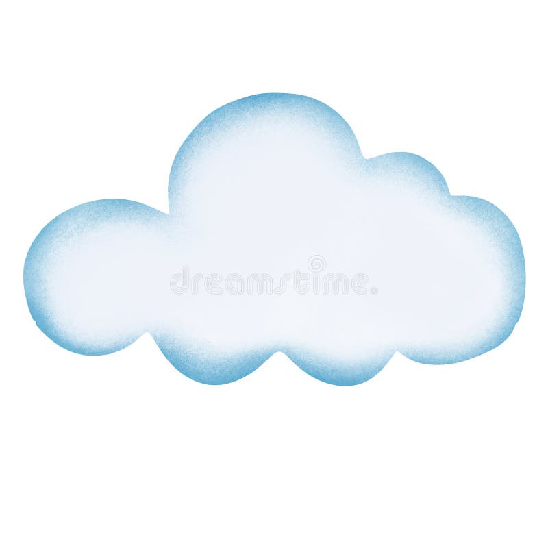 Beautiful Cloud Symbol Icon Drawing Stock Photo - Image of weather ...