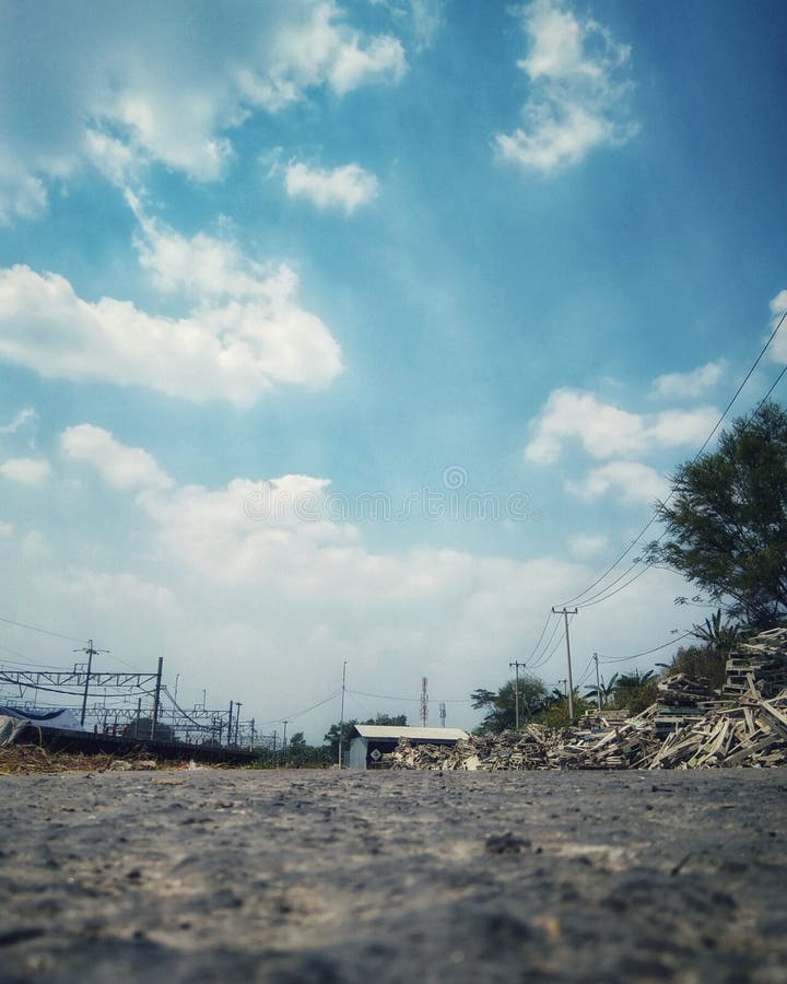 Beautiful Cloud Today in My Place after Rain Stock Image - Image of ...