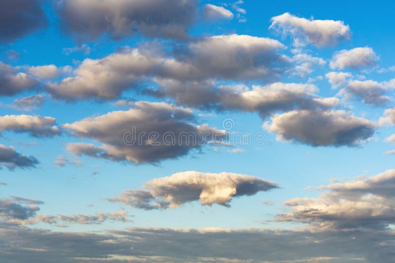 Beautiful Clouds on a Background of Blue Sky Stock Image - Image of ...