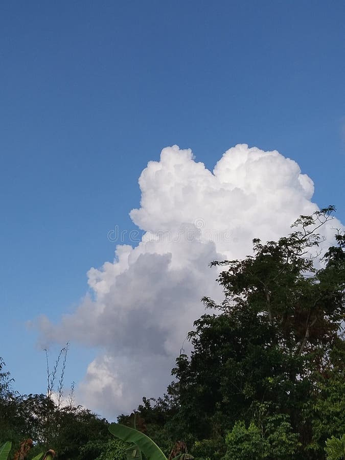Beautiful Clouds in the Backyard Stock Photo - Image of cloud ...