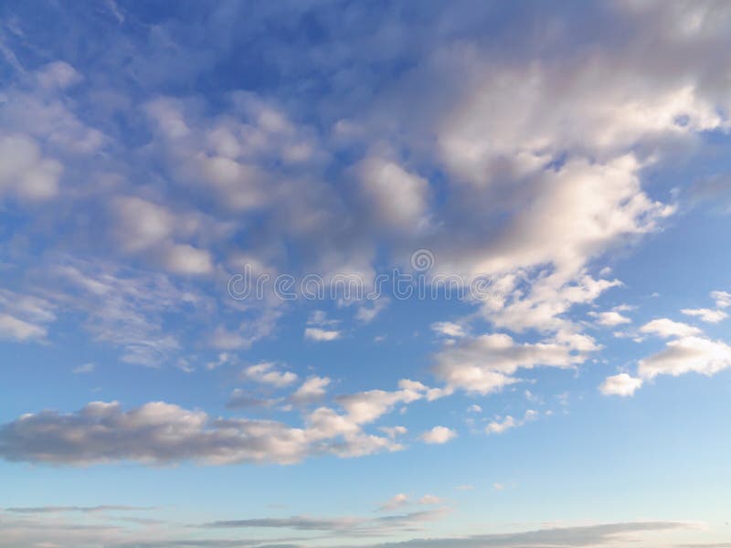 Beautiful Clouds in a Blue Sky Stock Photo - Image of atmosphere, high ...