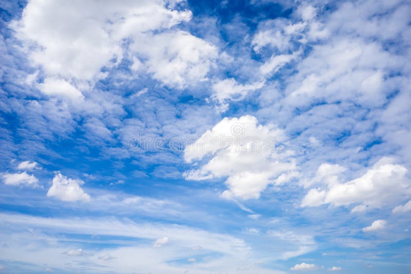 Beautiful Clouds and Blue Sky Stock Image - Image of blue, cloudscape ...