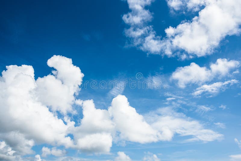 Beautiful Clouds Blue Sky Background Stock Image - Image of light ...