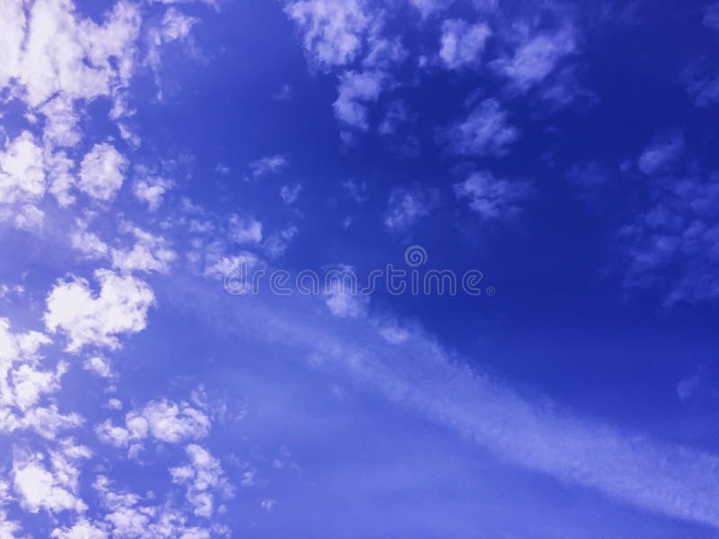 Dramatic View Blue Sky with White Clouds Nature Background Stock Image ...