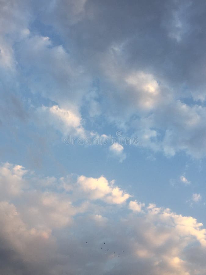Beautiful Clouds on a Clear Weather Day Stock Image - Image of brightly ...