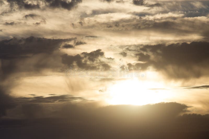 Beautiful clouds at dawn stock photo. Image of beginning - 104185656