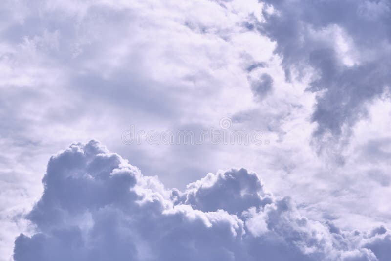 Beautiful Clouds in the Deep Sky. General Plan. Color Nature Stock ...