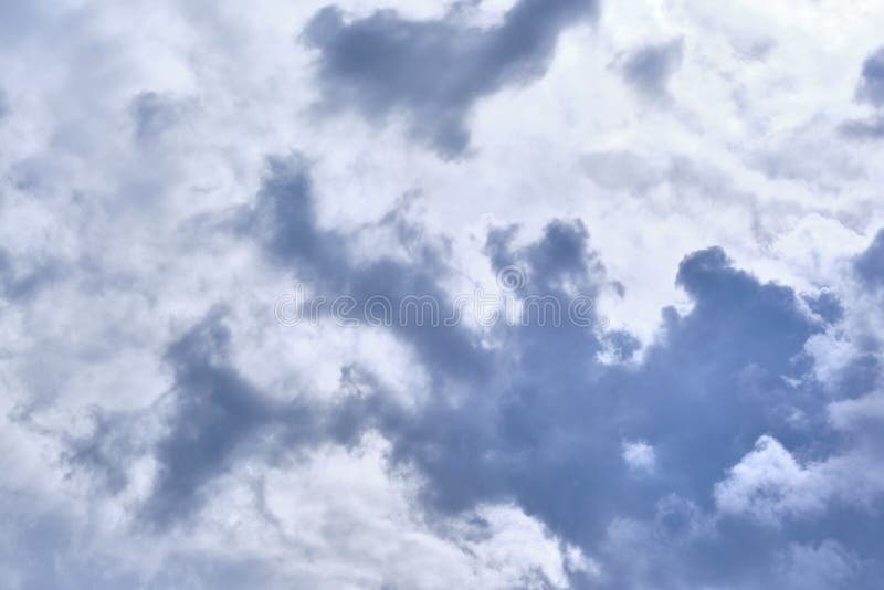 Beautiful Clouds in the Deep Sky. General Plan. Color Nature Stock ...