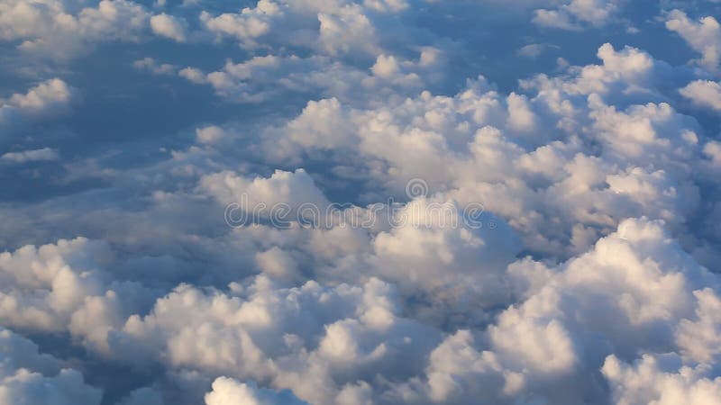 Beautiful Clouds Float on Sky Stock Video - Video of sunlight, color ...