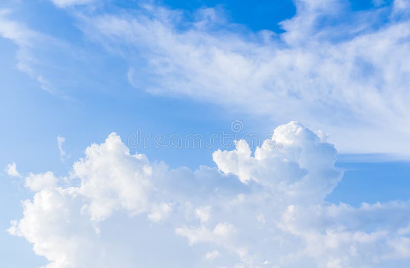 The Beautiful Clouds and Sky in the Good Day Stock Photo - Image of ...