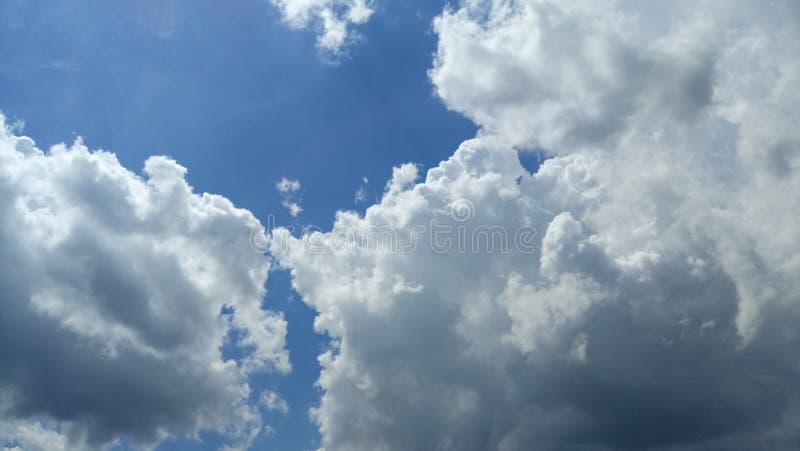Beautiful Clouds in Various Shapes Stock Image - Image of clouds, black ...