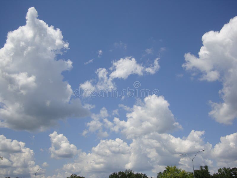 Beautiful Clouds in Various Shapes Stock Photo - Image of sunset, cloud ...