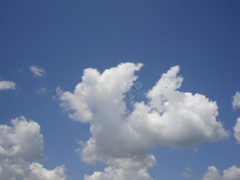 Beautiful Clouds in Various Shapes Stock Image - Image of shiny ...