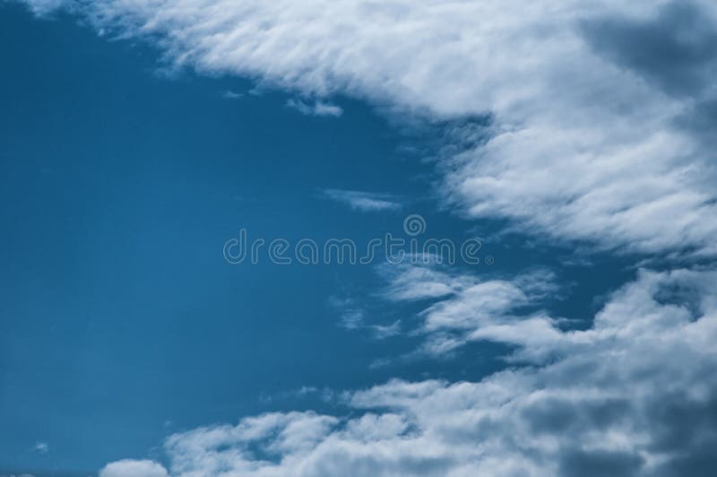 Beautiful Cloudscape with Large, Building Clouds and Sunrise Breaking ...