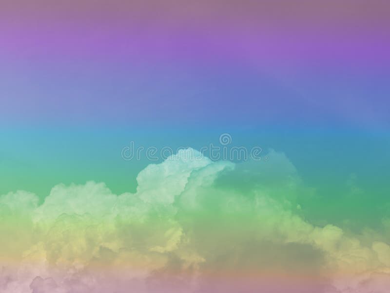 Cloud and Sky with Gradient Color Background. Stock Photo - Image of ...