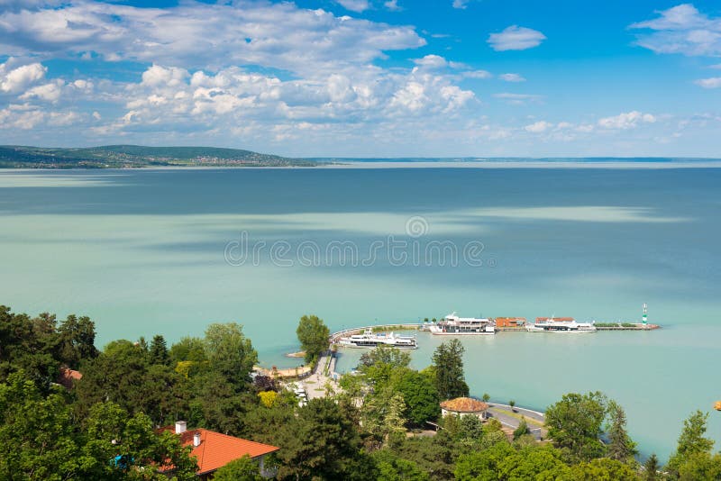 A Beautiful Cloudy Sky in the Lake Balaton Editorial Photography ...