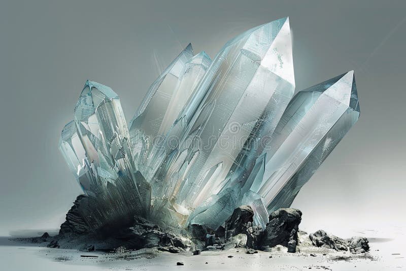 Beautiful Cluster of Intricate Crystals with Sharp Edges and Distinct ...