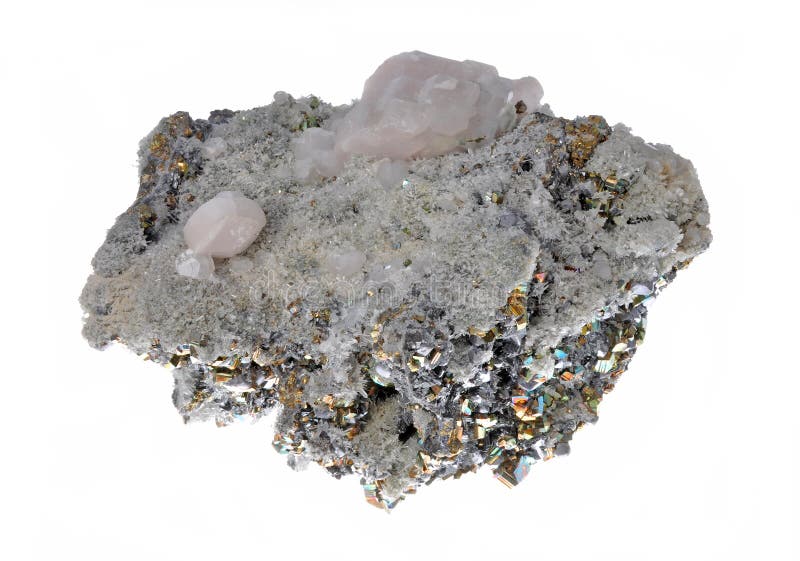 Beautiful Cluster of Pyrite Stock Image - Image of antimony, beautiful ...