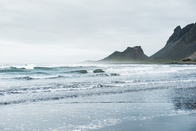 Beautiful Coast of Atlantic Ocean. Iceland Stock Photo - Image of ...