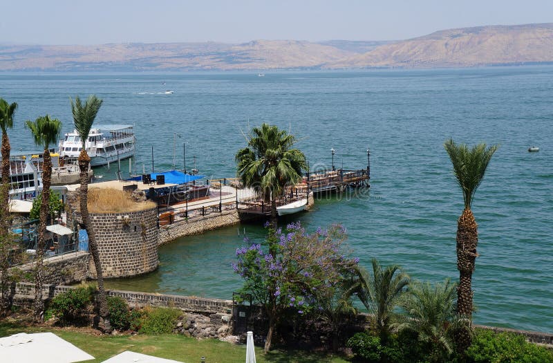Nice Coast of the Kineret Lake, Israel Stock Image - Image of beautiful ...